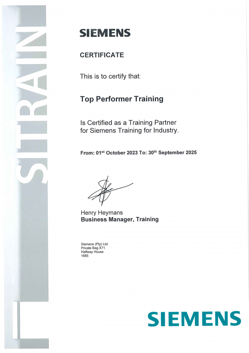 PLC Training Courses - Top Performer